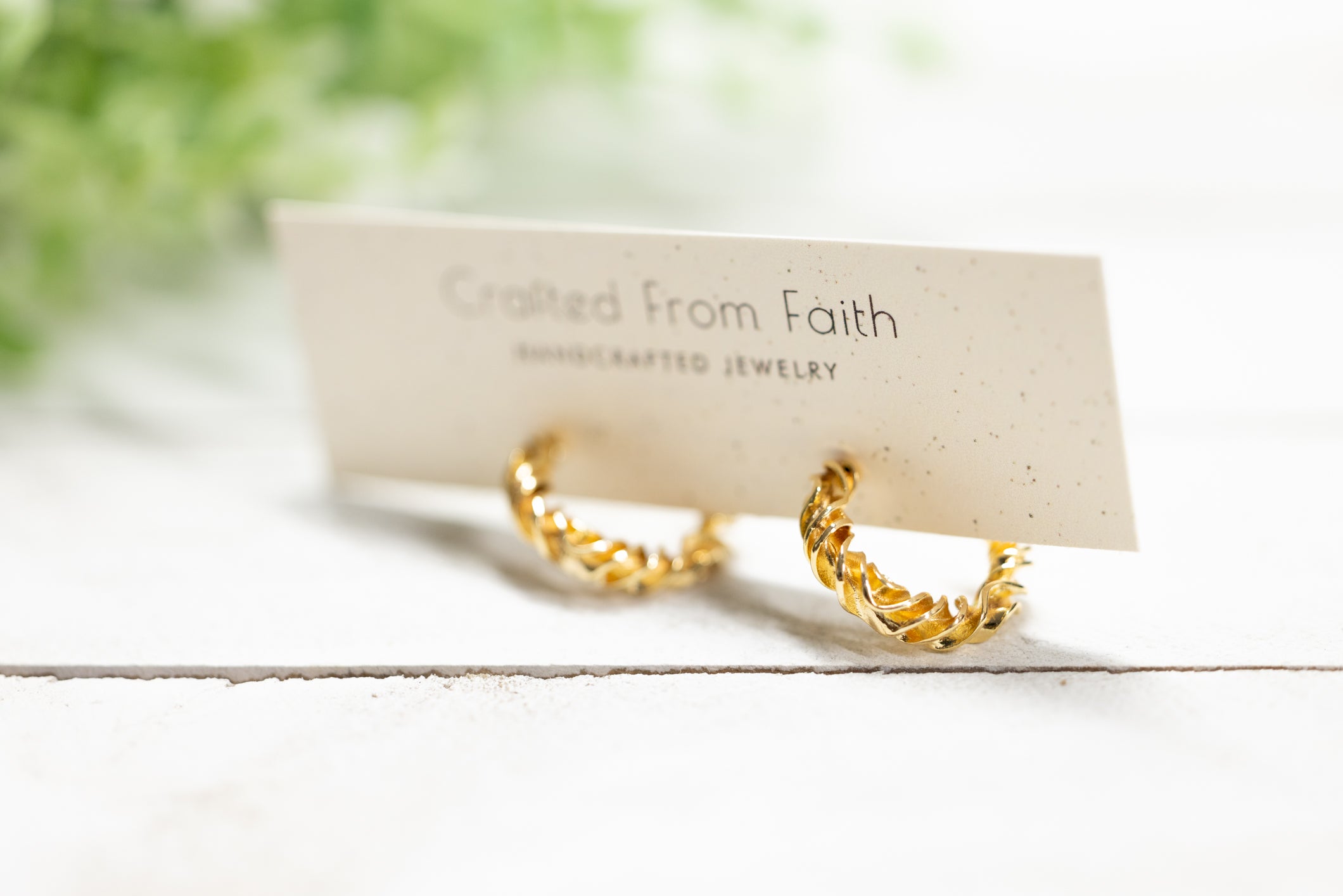 Gold Silver Earrings Crafted From Faith